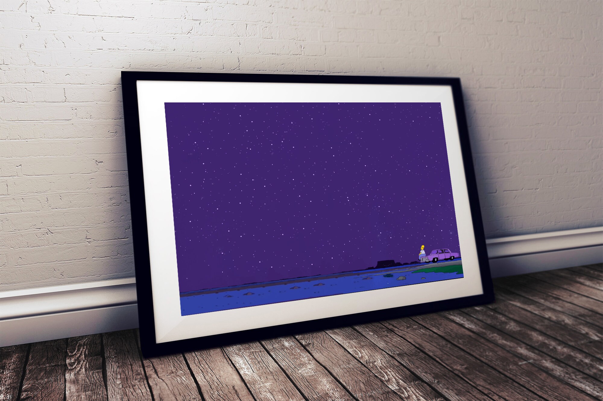 Homer With the Stars Poster 24 X 36 - Etsy