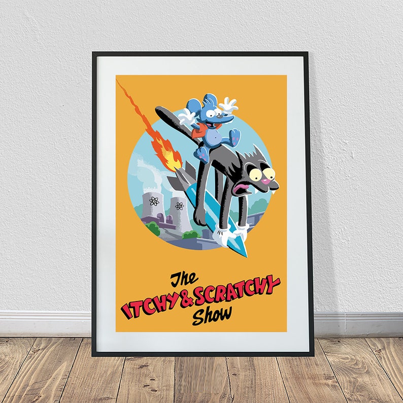 Itchy and Scratchy Show Poster (24" X 36") - Etsy