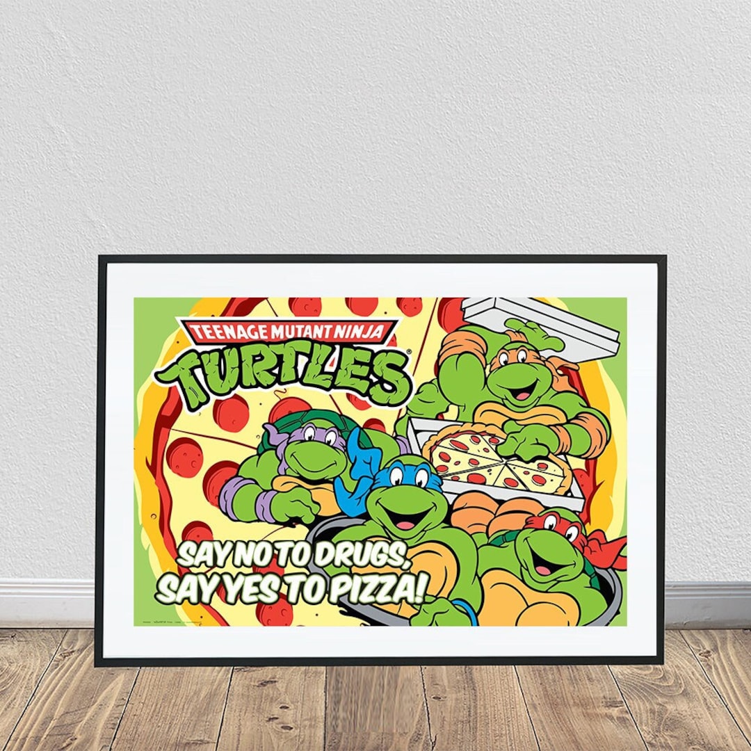 Teenage Mutant Ninja Turtles "say No to Drugs" Poster (24" X 36") - Etsy