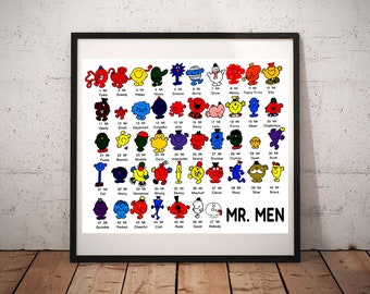 Mr Men | Etsy