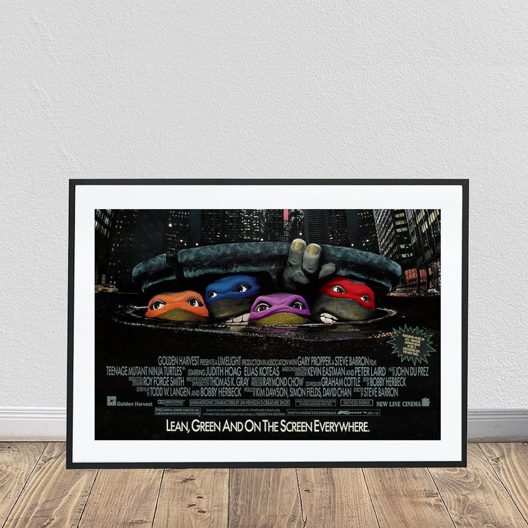 Teenage Mutant Ninja Turtles Vintage Movie Poster (24" X 36") - Etsy