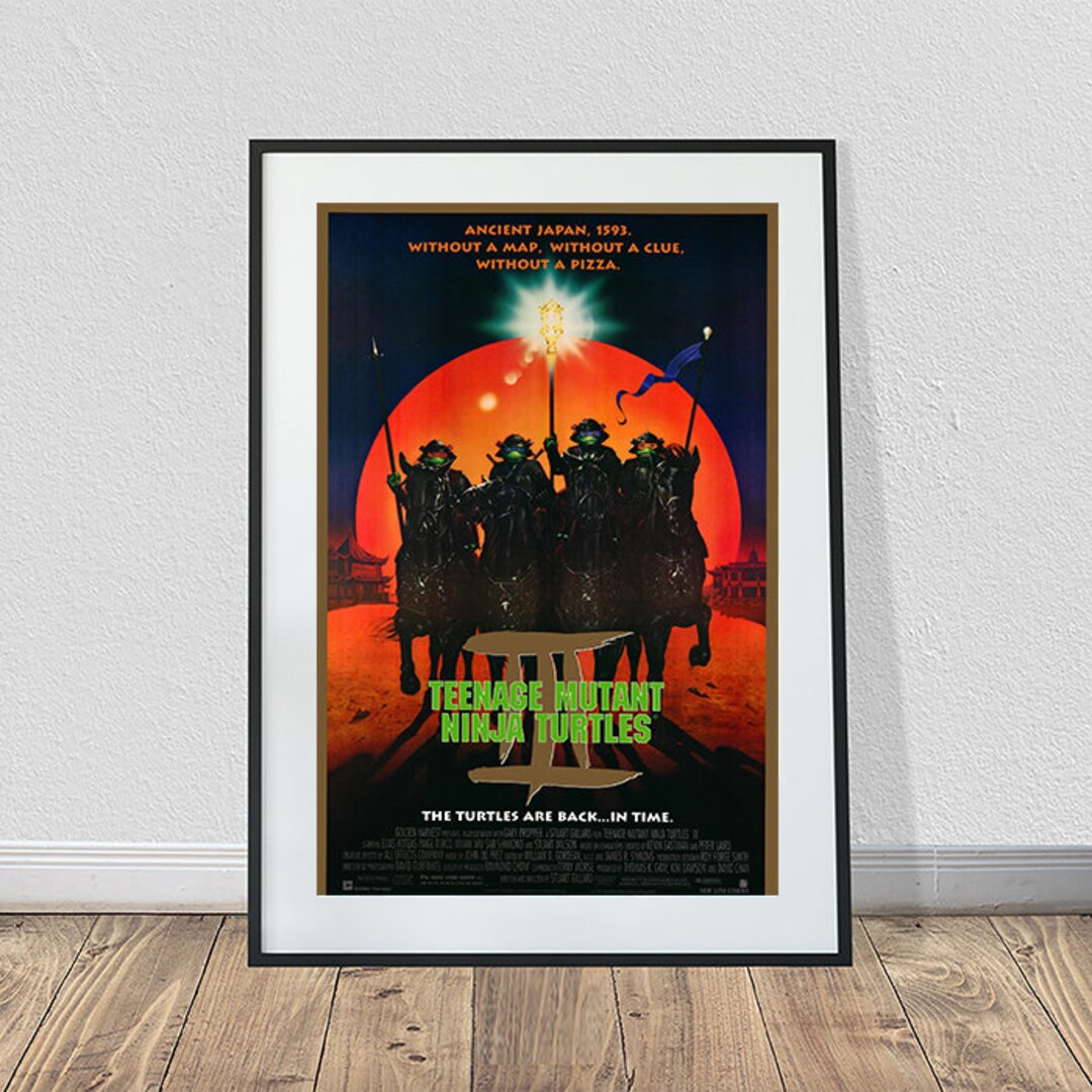 Teenage Mutant Ninja Turtles III Vintage Movie Poster Promo Ad (24" X ...