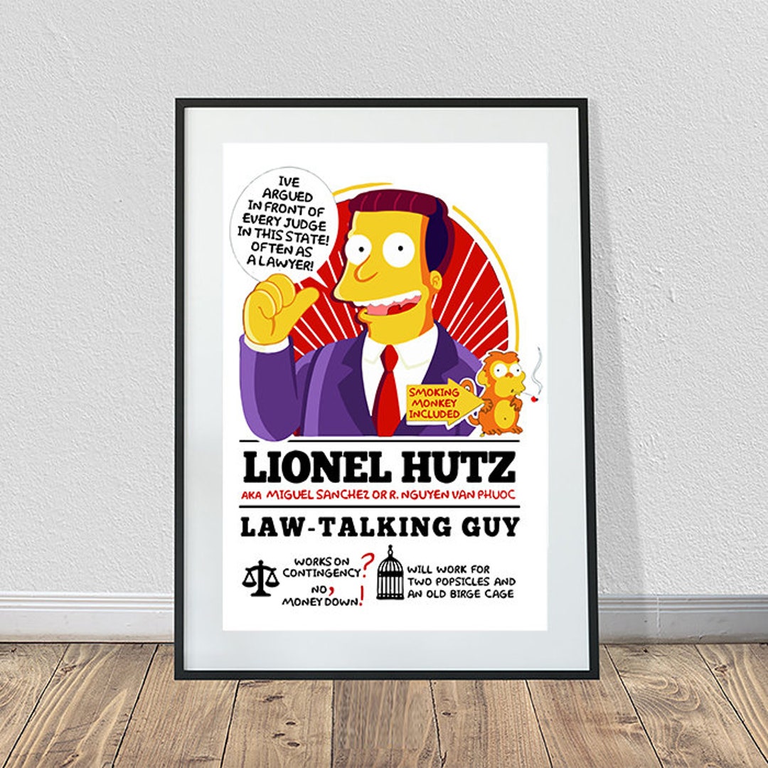 Lionel Hutz Attorney at Law Poster (24" X 36") - Etsy
