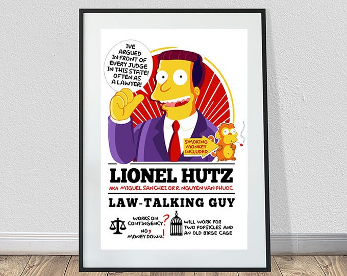 Lionel Hutz Attorney at Law Poster 24 X 36 - Etsy