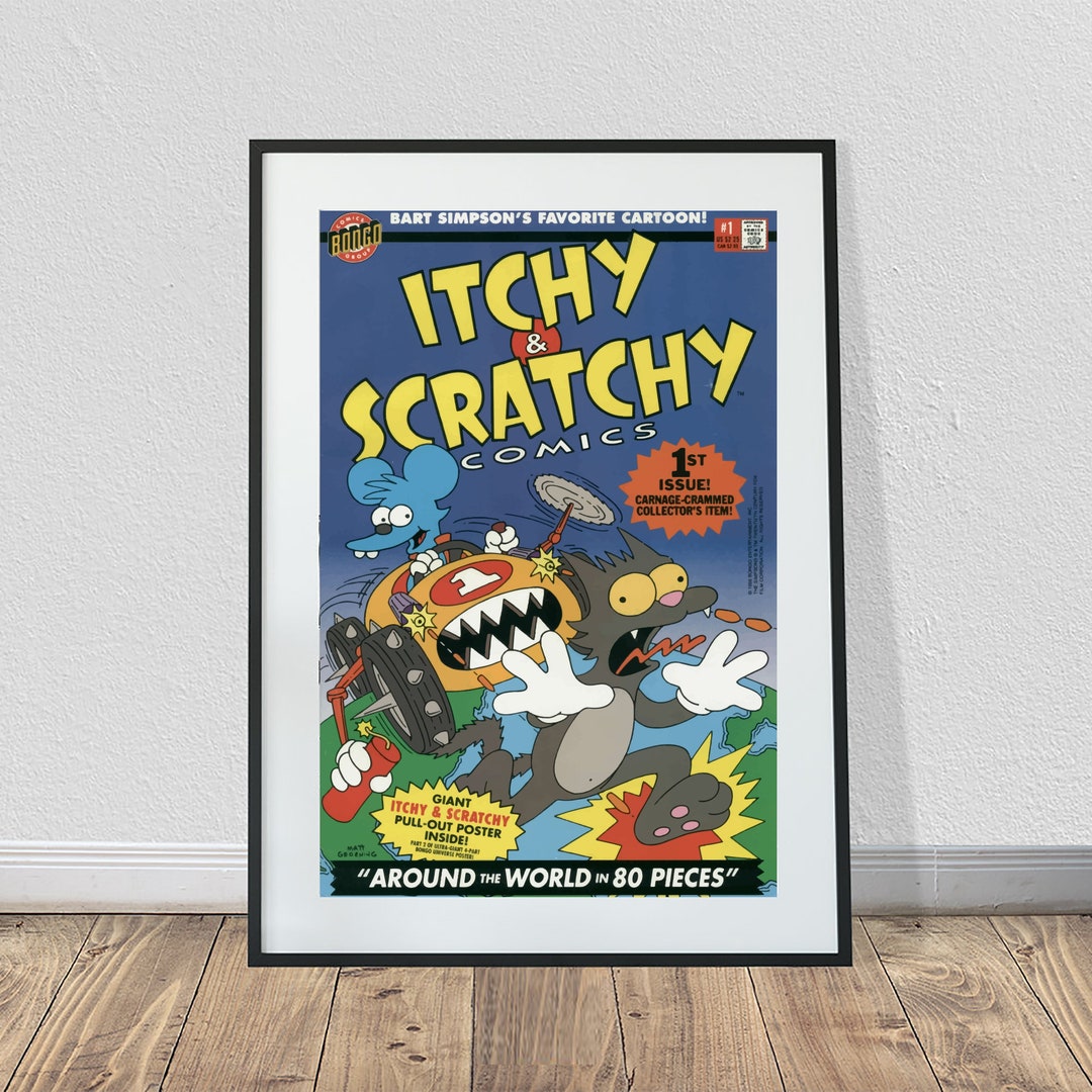 Itchy and Scratchy Comic Issue #1 Poster (24" X 36") - Etsy