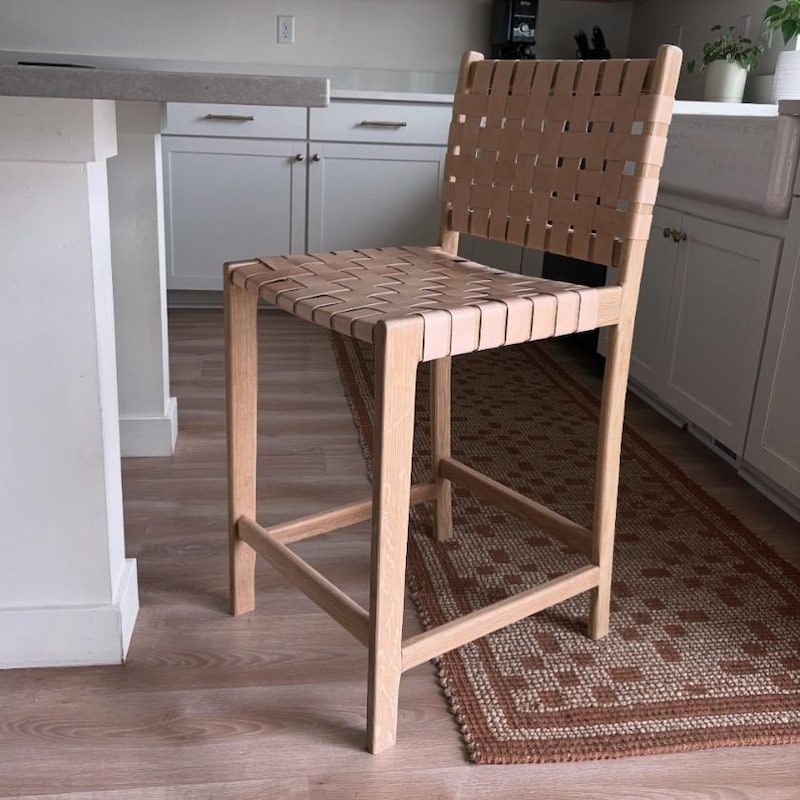 Woven Bar Stools - Etsy New Zealand