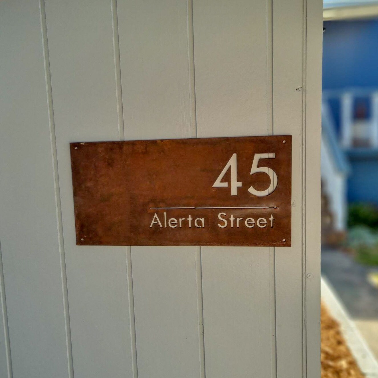 Custom Corten Steel rusty Property Address Sign medium - Etsy Australia