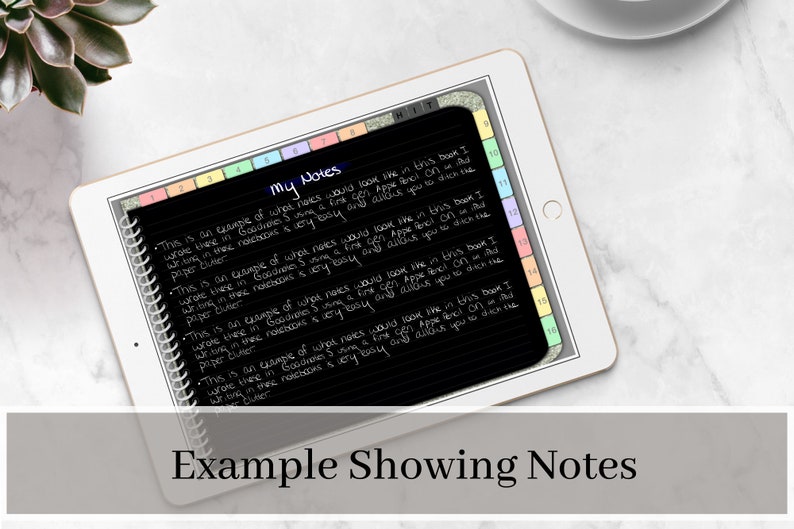 Landscape Blackout Digital Notebook for iPhone or Ipad, Lovely for Busy ...