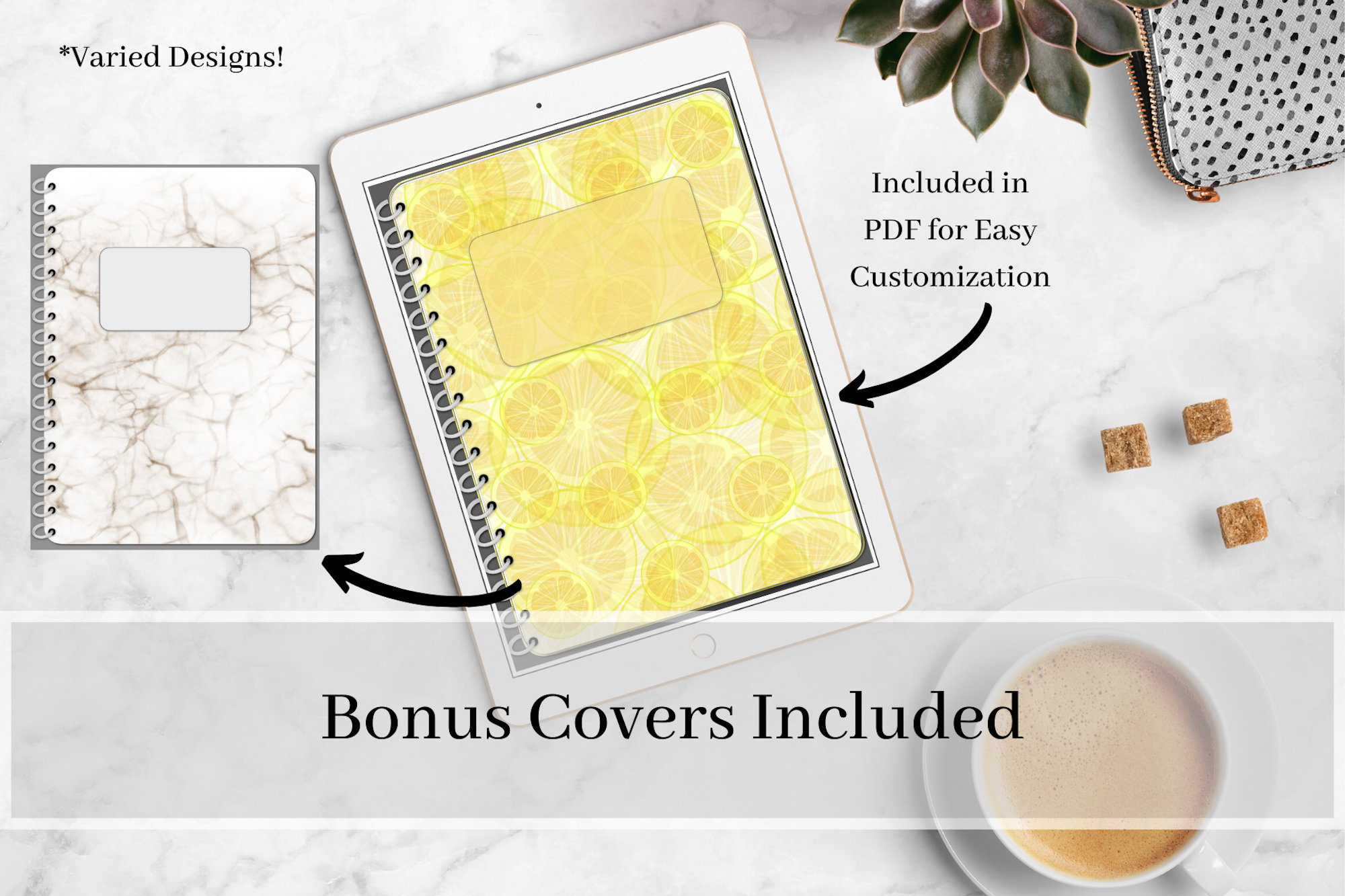 Portrait Digital Notebook for iPhone or iPad Lovely Digital - Etsy