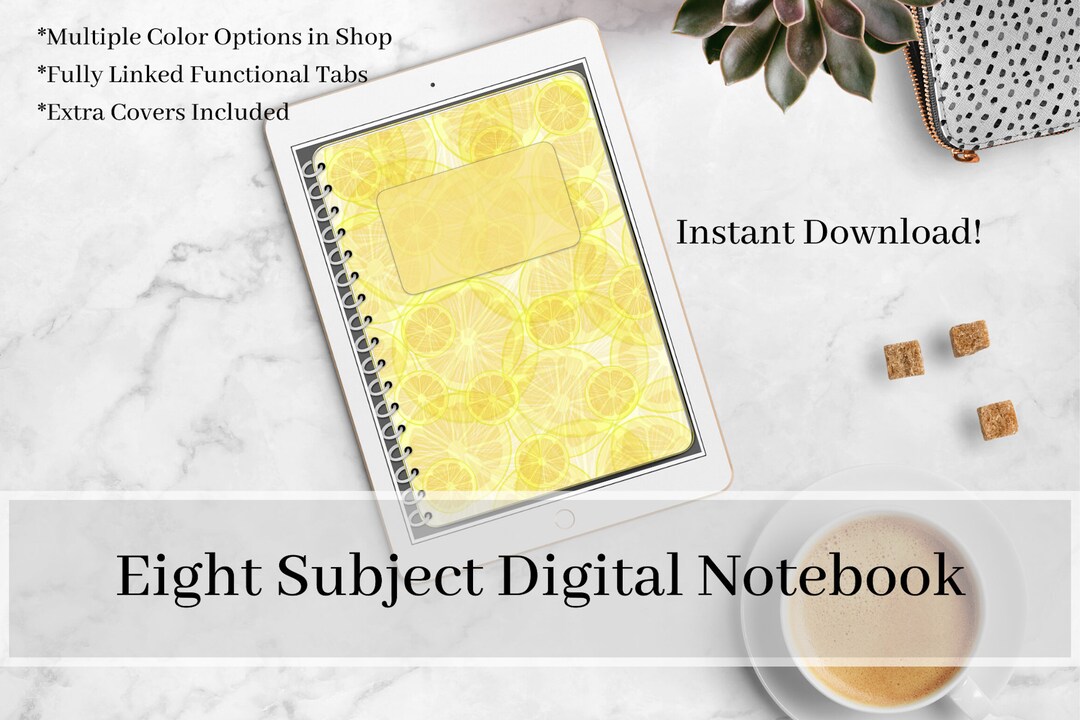 Portrait Digital Notebook for iPhone or iPad Lovely Digital - Etsy