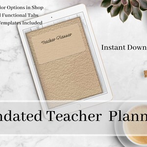 Undated Digital Teacher Planner iPhone or Ipad, Lovely Digital Notebook ...
