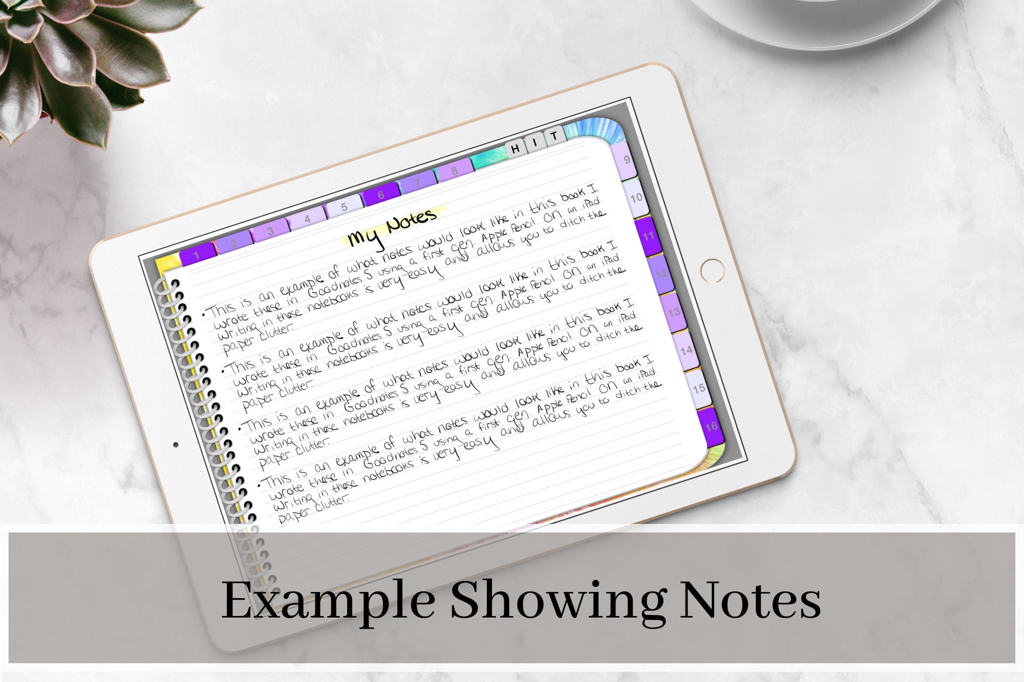 Landscape Digital Notebook for iPhone or Ipad, Lovely Digital Notebook ...