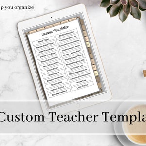 Undated Digital Teacher Planner iPhone or Ipad, Lovely Digital Notebook ...