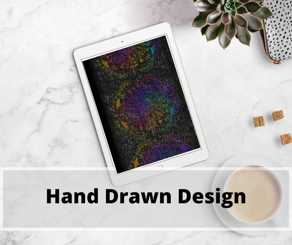 Hand Drawn Digital Covers for Notebook or Planner, Lovely Digital Cover ...