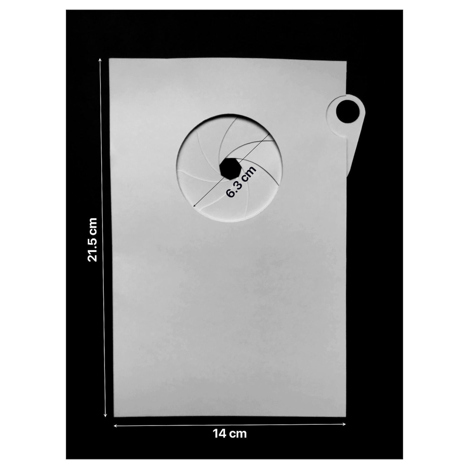 Magic Iris Shutter SVG (7 Blades) | Camera Lens Card Template (digital ...