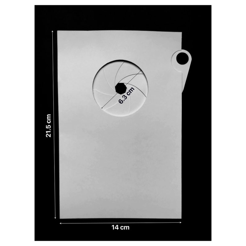 Magic Iris Shutter SVG (7 Blades) | Camera Lens Card Template (digital ...