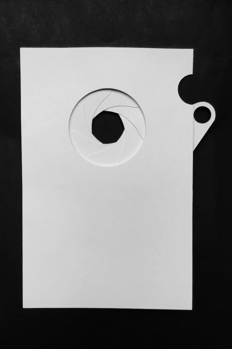 Magic Iris Shutter SVG (7 Blades) | Camera Lens Card Template (digital ...