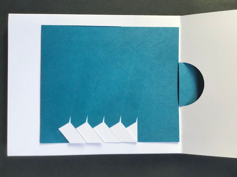 DIY Magic Dissolving Card | Interactive Venetian Blind Card Template ...