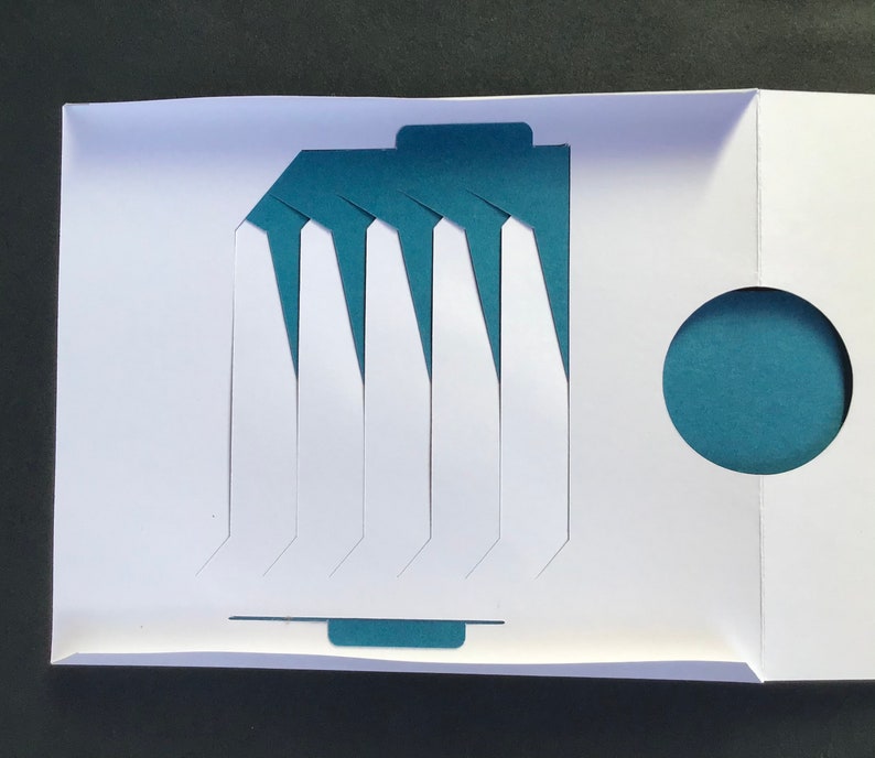 DIY Magic Dissolving Card | Interactive Venetian Blind Card Template ...
