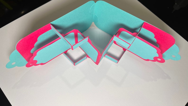 3D Tag Book Pop-up Card SVG Template | DIY Multi-level Album (digital ...