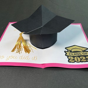 DIY Graduation Pop up 3D Card Mechanism. - Etsy