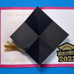 DIY Graduation Pop up 3D Card Mechanism. - Etsy