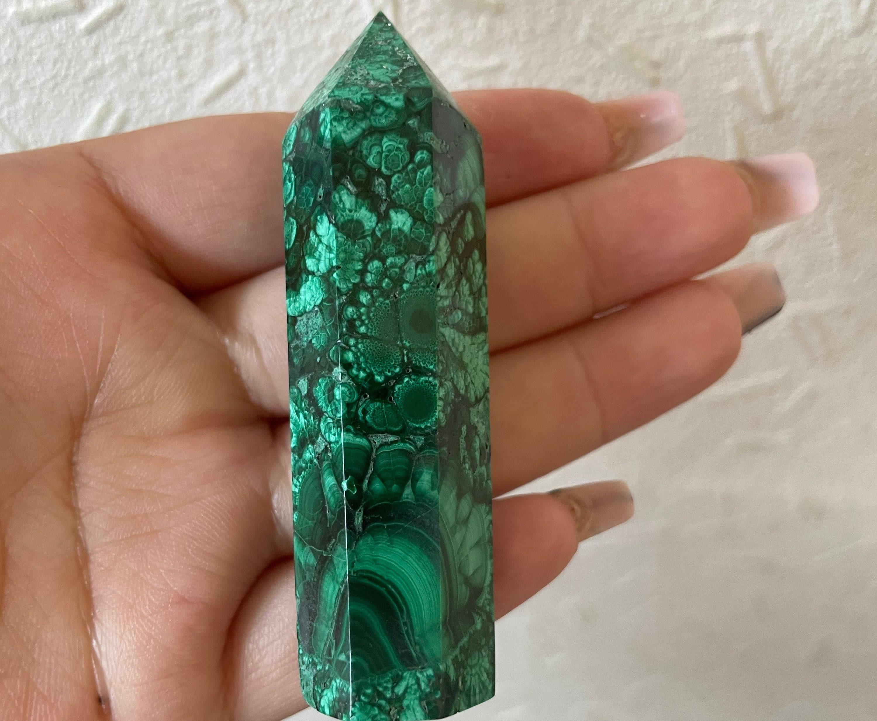 Malachite tower, premium natural malachite tower, healing journey home ...