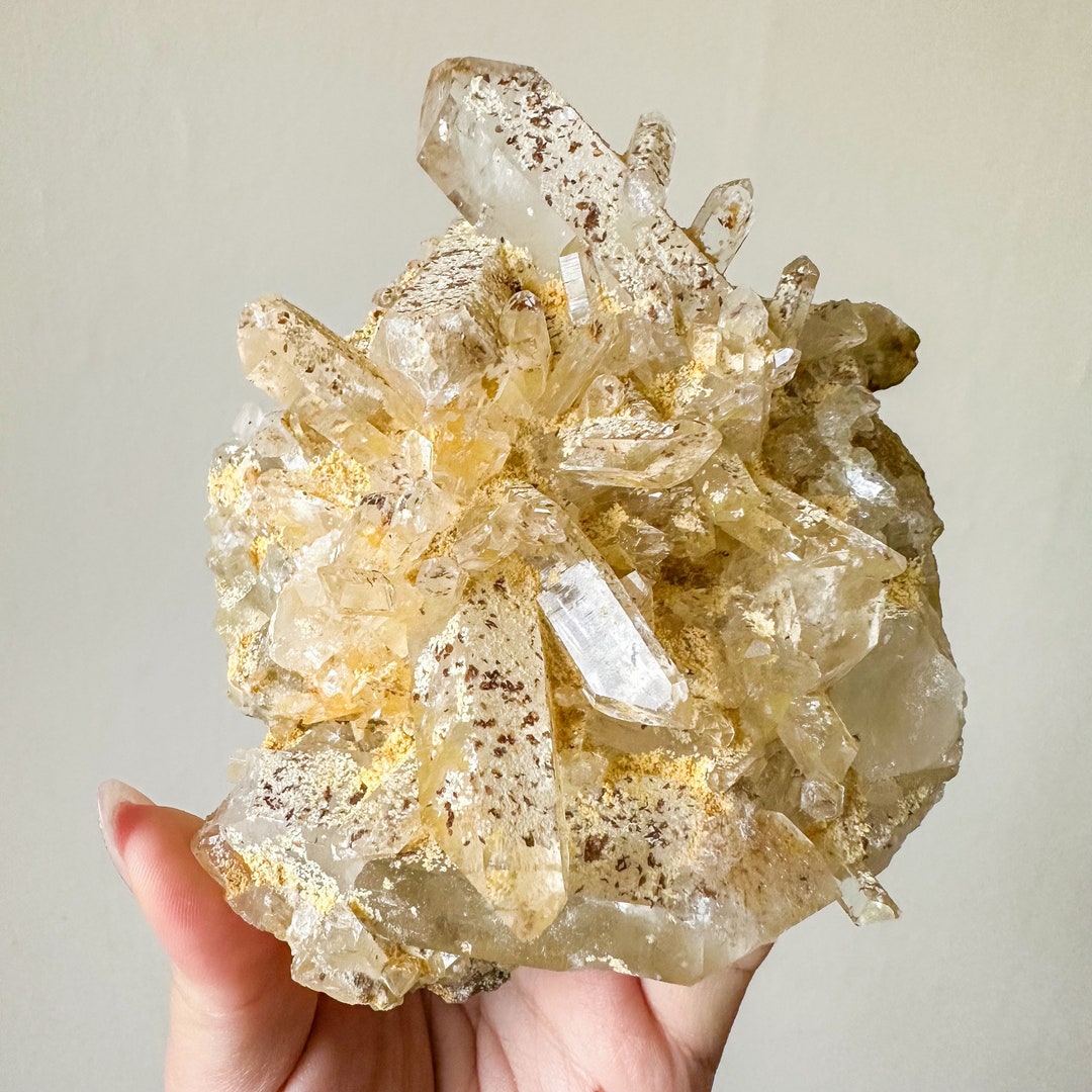 Rare Golden Healer Quartz Cluster Mineral Specimen Natural Quartz ...