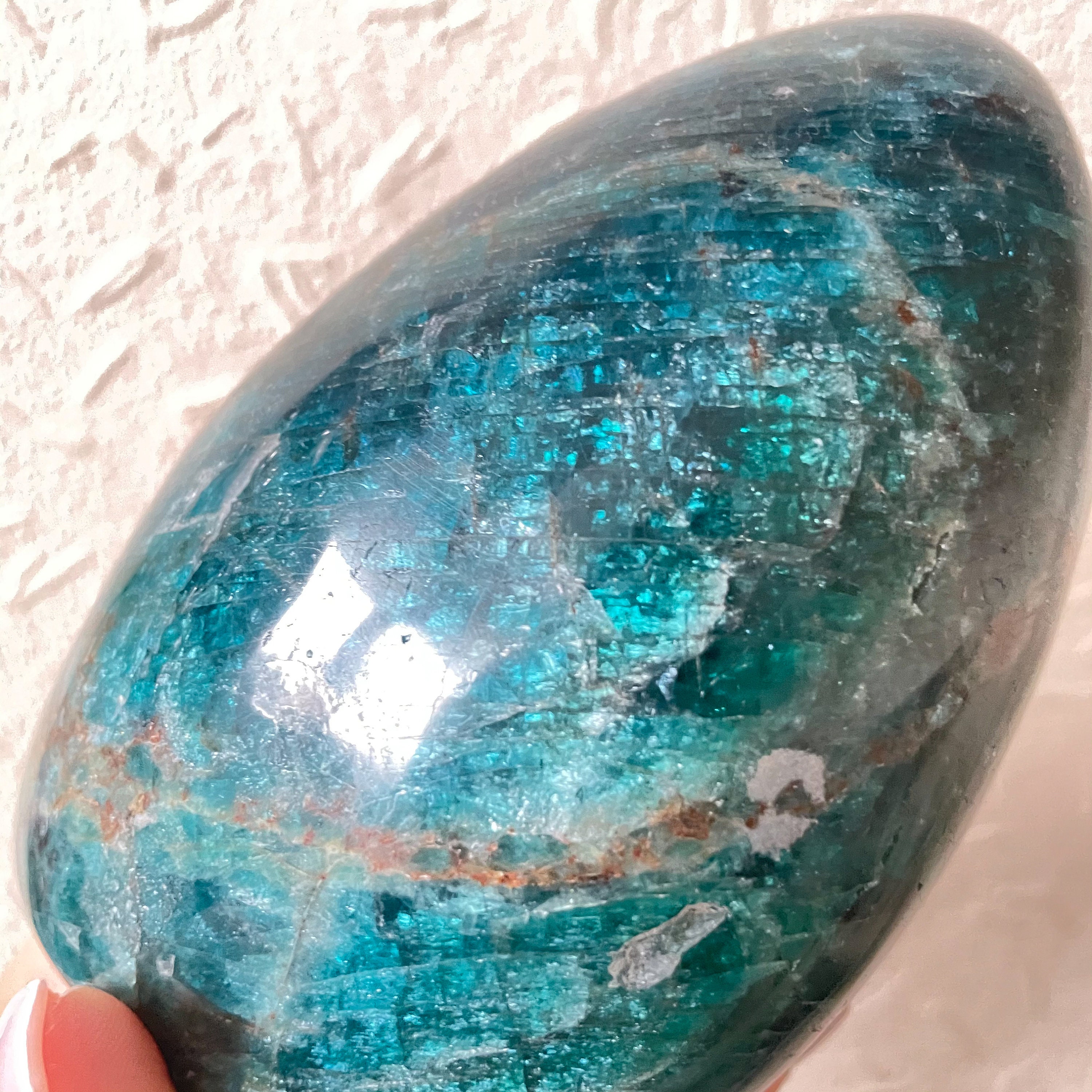 Blue Apatite crystal free form| vivid blue blue apatite crystal healing ...