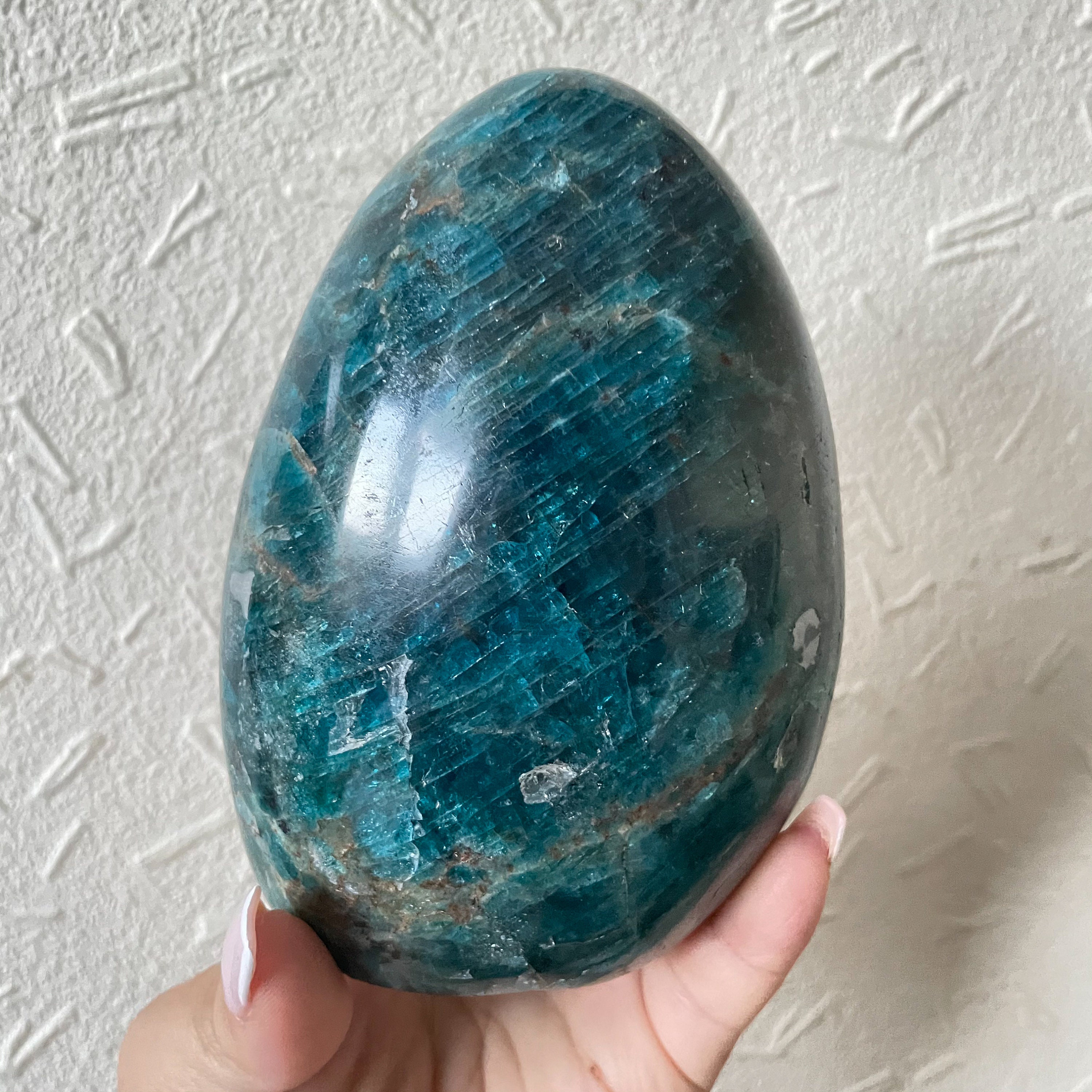 Blue Apatite crystal free form| vivid blue blue apatite crystal healing ...