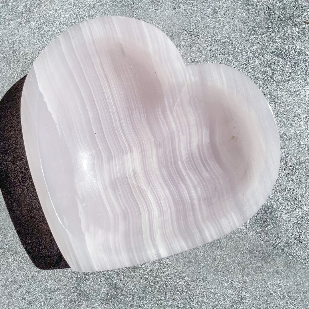 Cuenco de cristal de calcita rosa - Etsy España