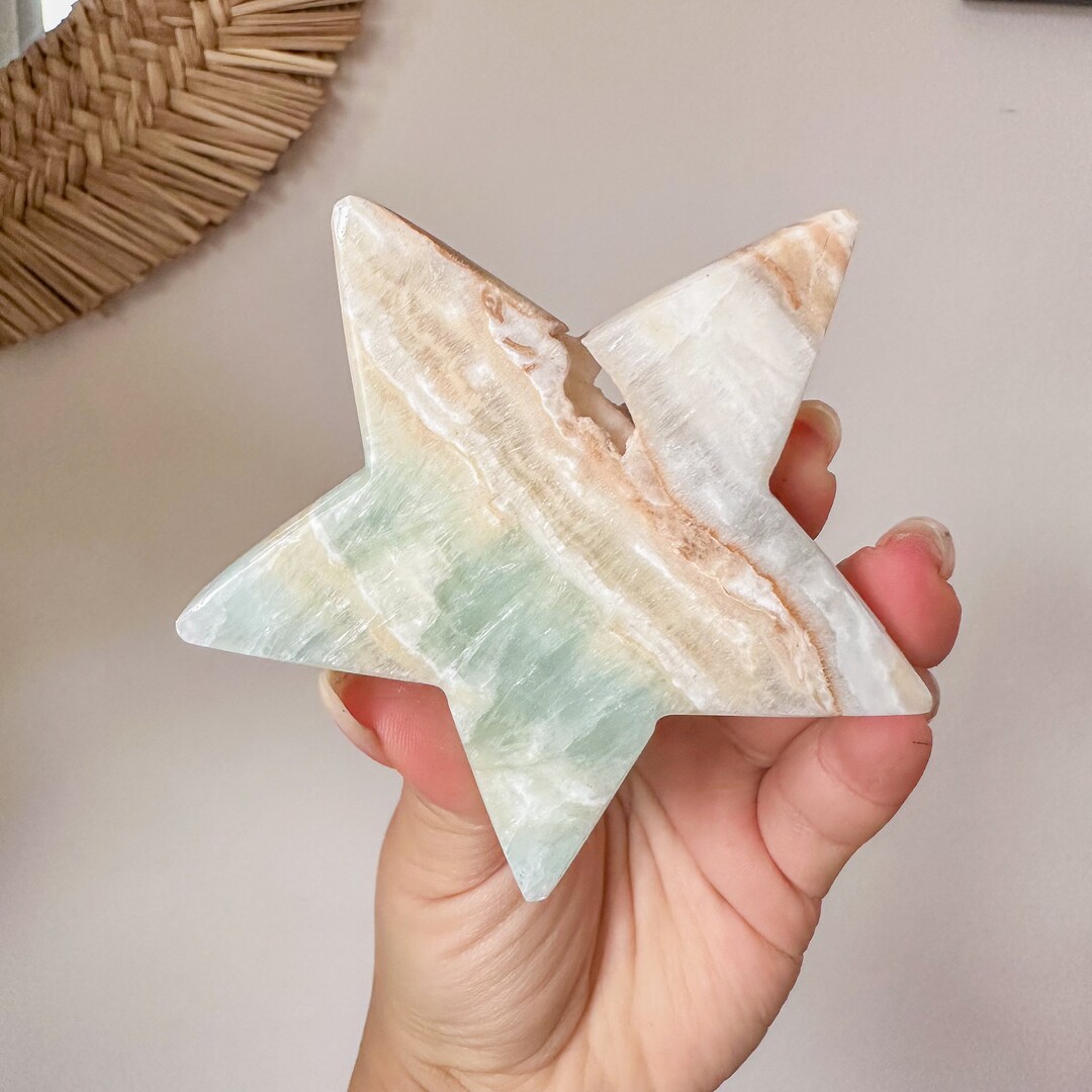 Caribbean Blue Calcite Crystal Star - Home Decoration | Healing Crystal ...