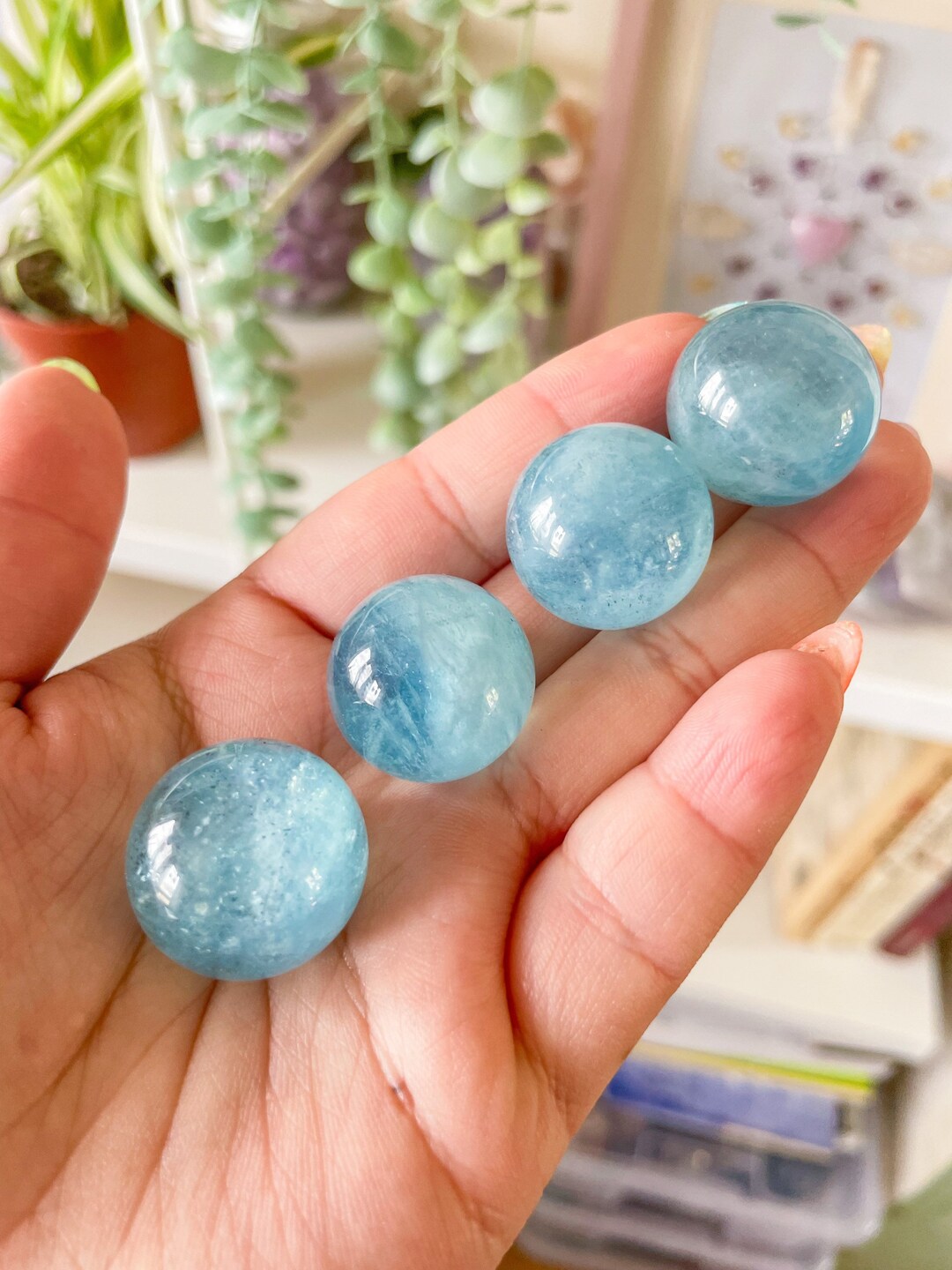 Aquamarine Crystal Mini Sphere High Quality Aquamarine Mini Spheres ...