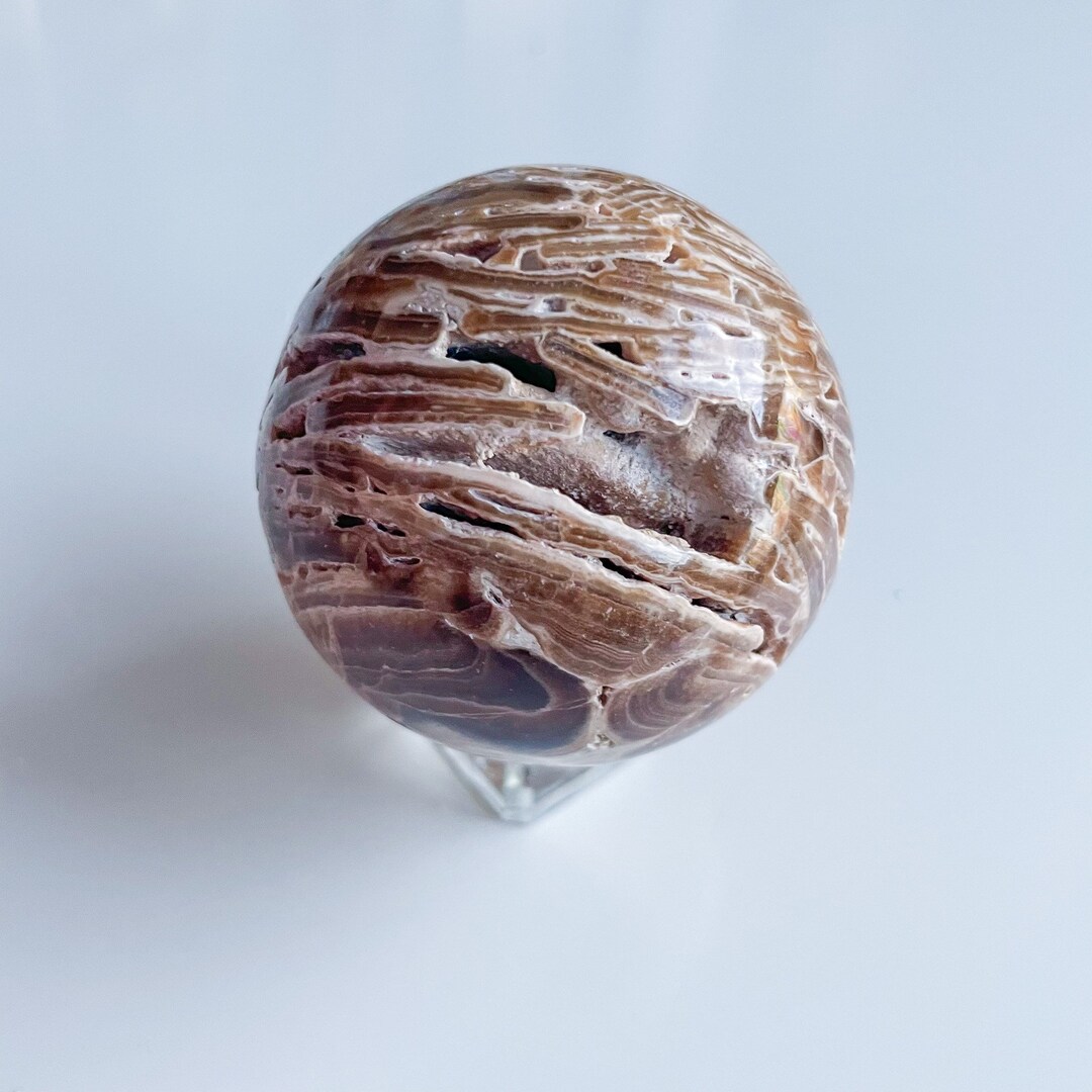 Chocolate Calcite Sphere | Healing Crystal Home Decoration |rare ...