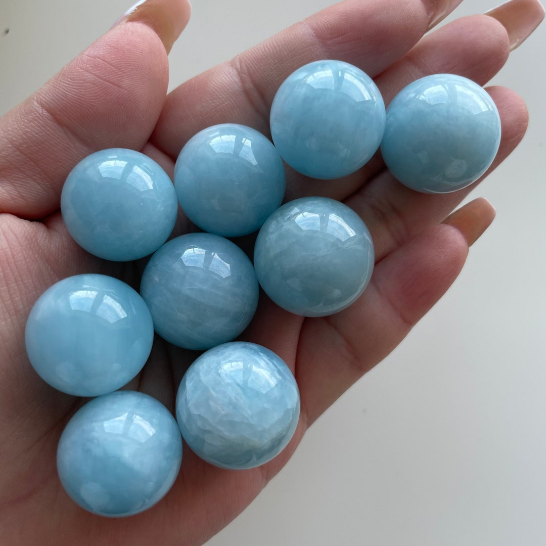 Aquamarine Crystal Mini Sphere High Quality Aquamarine Mini Spheres - Etsy