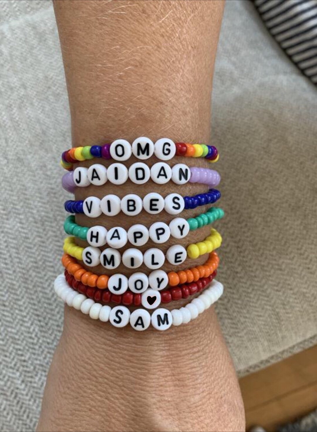 Custom Name Bracelets - Etsy