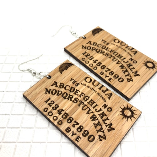 Mini Vintage Ouija Board Good Bye V20 Dangle Earrings Wiccan - Etsy