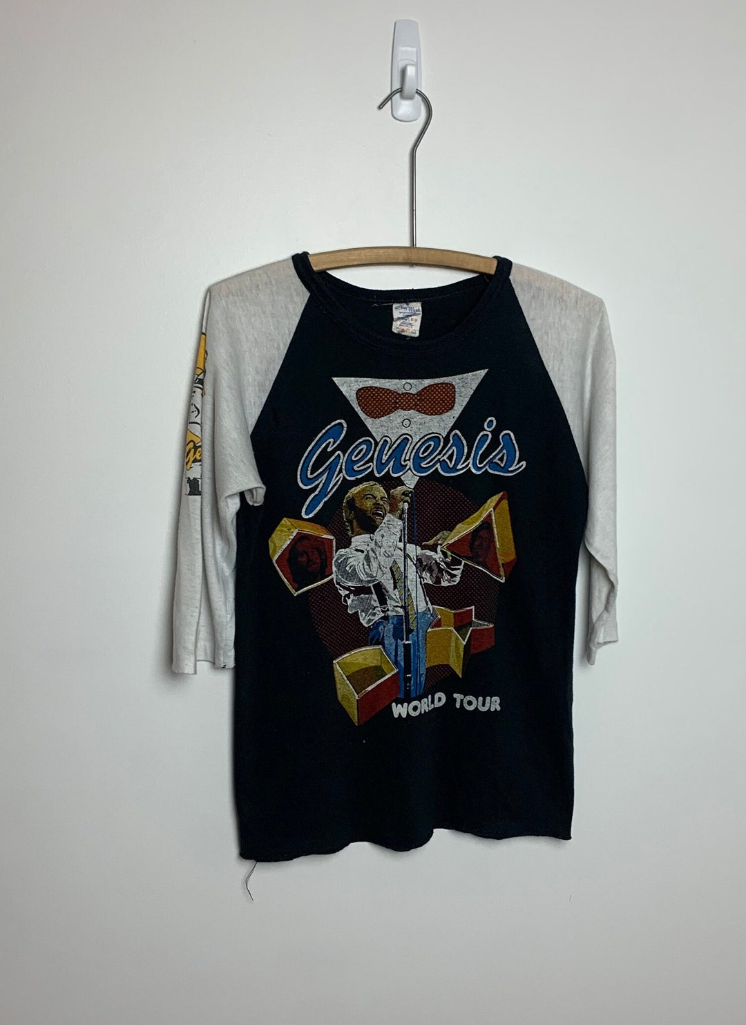 1980s Genesis World Tour Ragland Shirt - Etsy