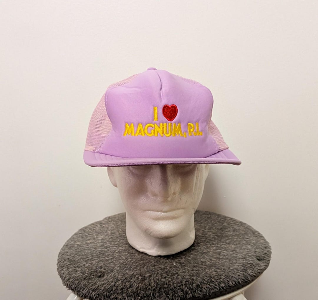 1983 "i Love Magnum Pi" Pink Trucker Hat - Etsy