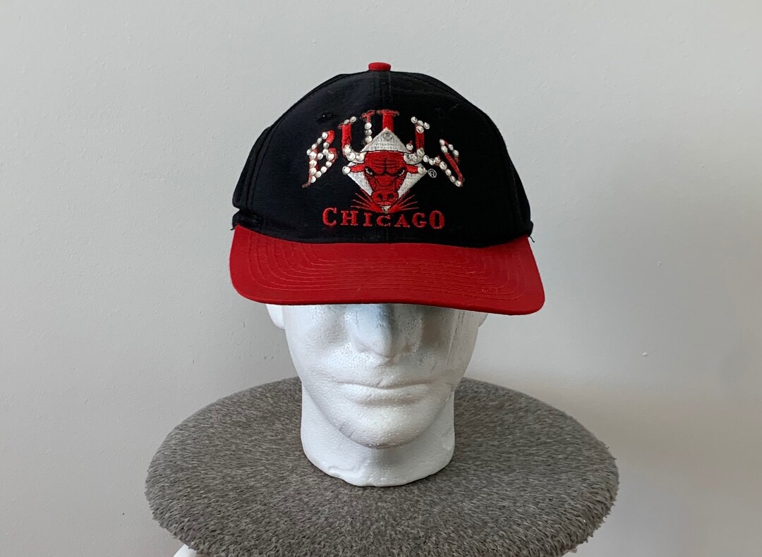 Vintage Chicago Bulls Bedazzled NBA Logo Hat - Etsy