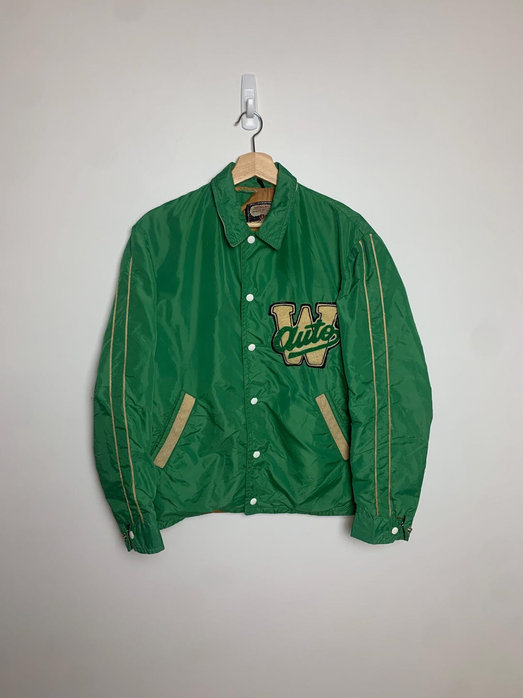 1960s Western Tech Green School Jacket - Etsy