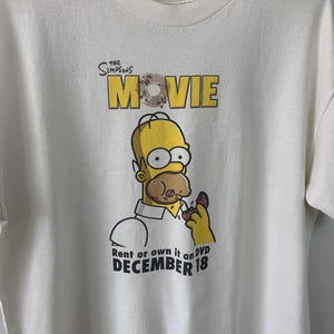 The Simpsons Movie DVD Promo T-shirt - Etsy