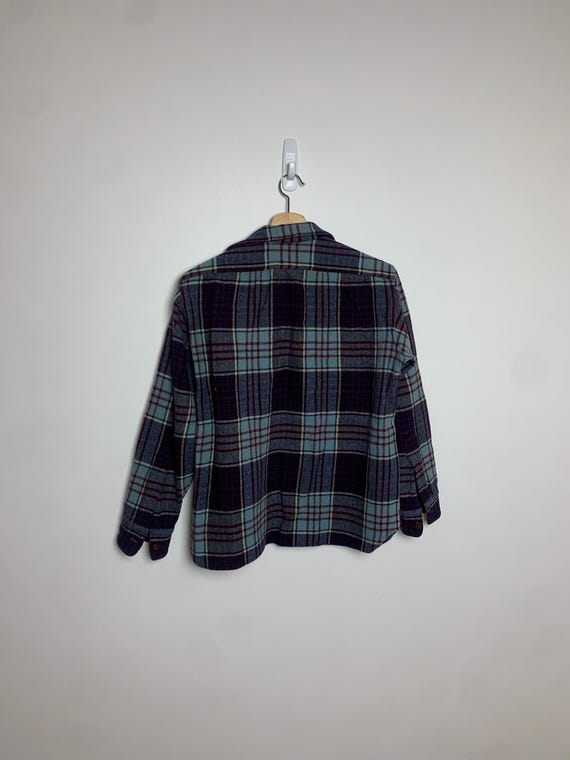 1960s Loop Collar Flannel Shirt - Gem