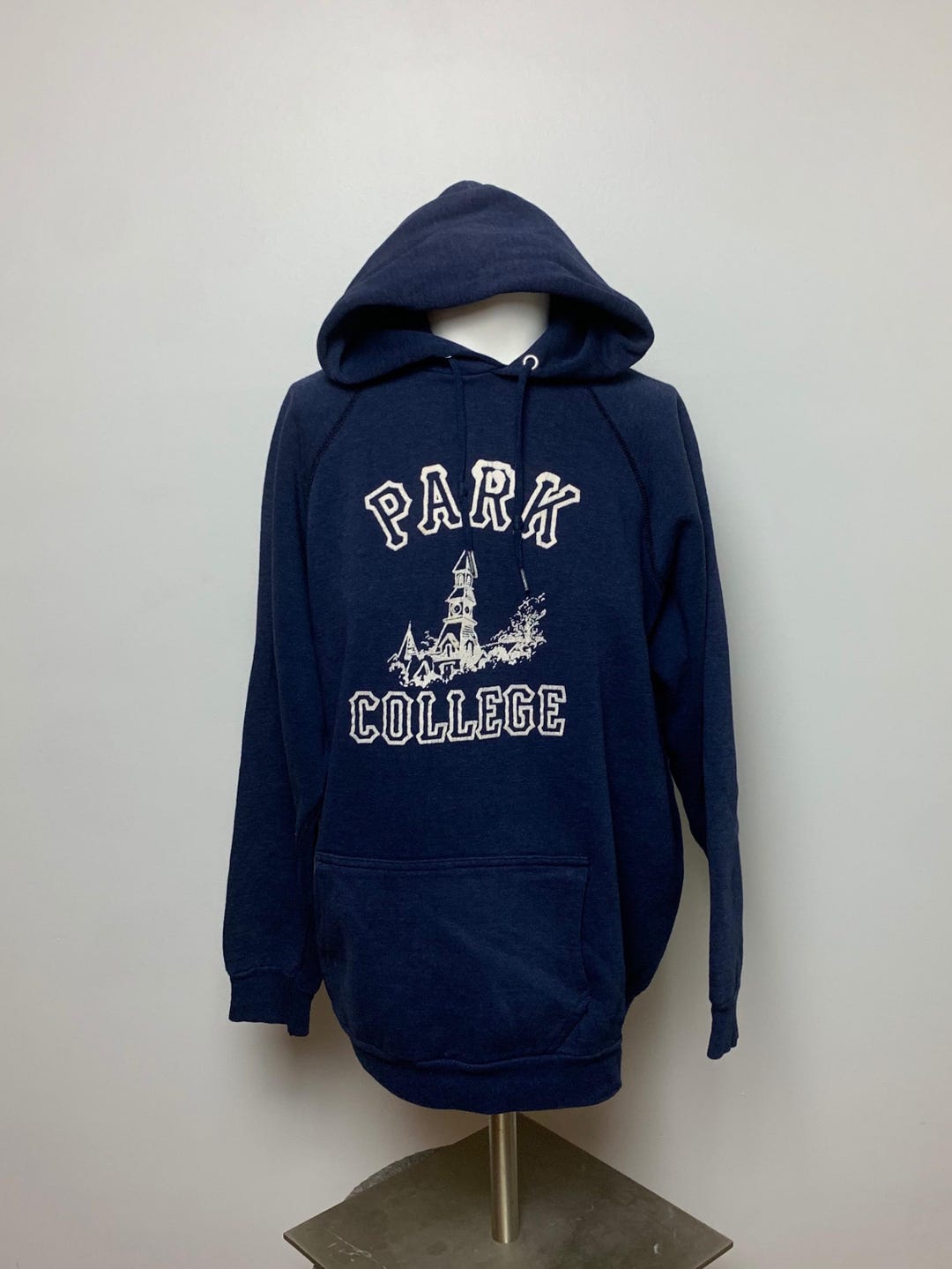 1970s Park College Navy Blue Pull Over Hoodie - Etsy