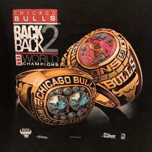 1991 Chicago Bulls Back to Back T-shirt - Etsy