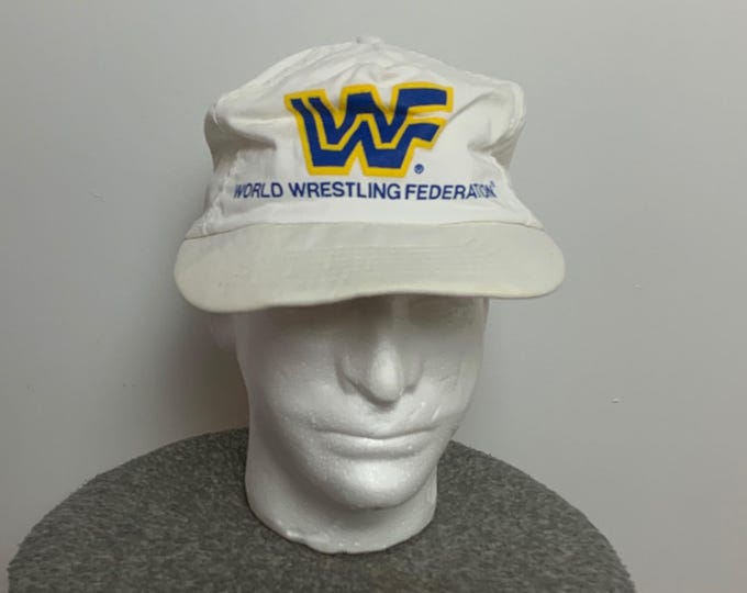 1988 WWF Wrestling Logo Hat - Etsy