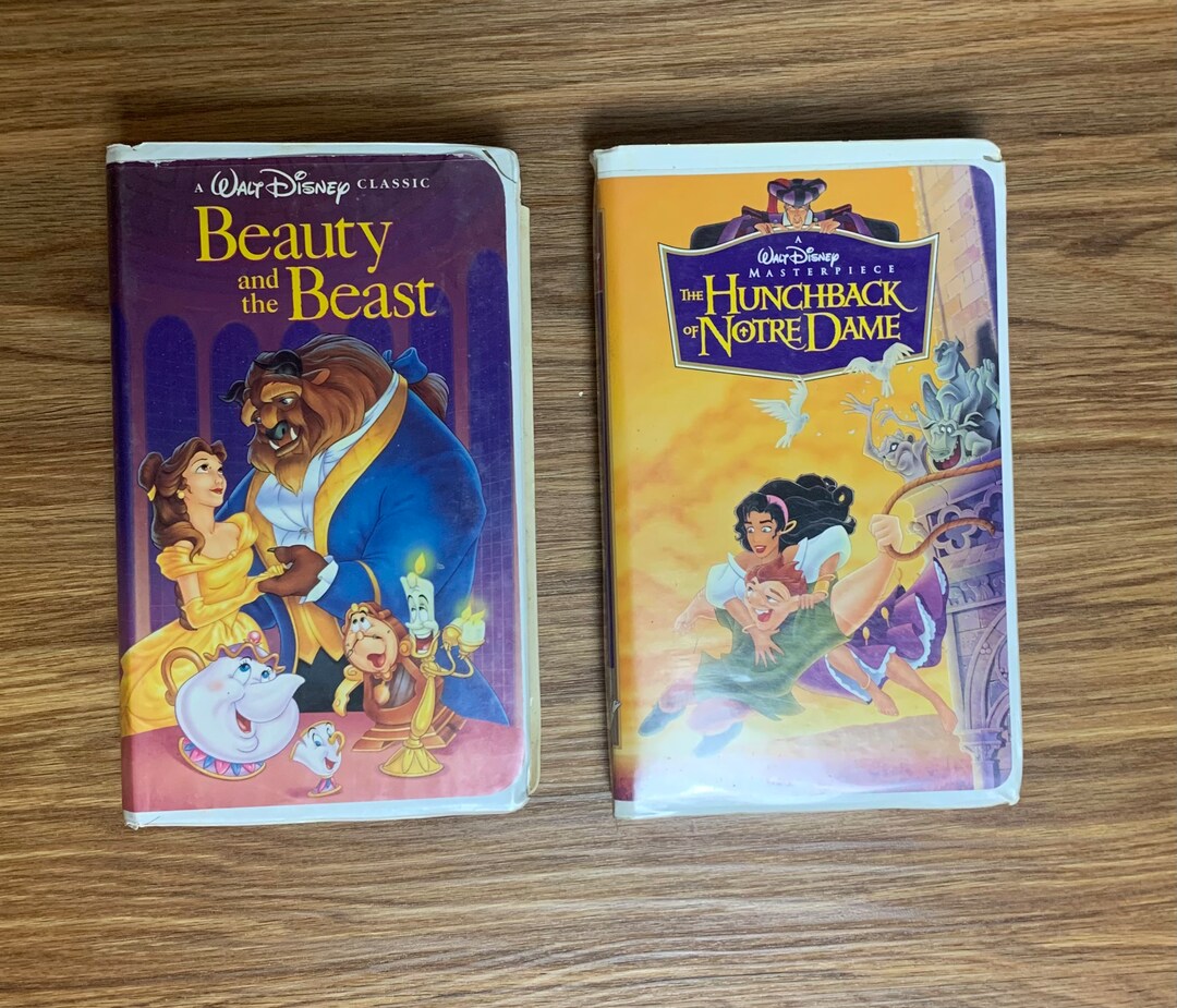 Vintage Hunchback of Notre Dame/beauty and the Beast Disney VHS Set - Etsy