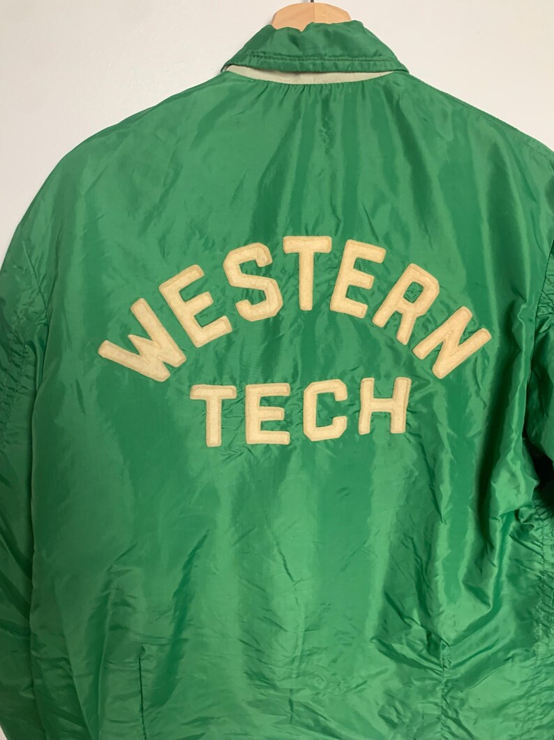 1960s Western Tech Green School Jacket - Etsy