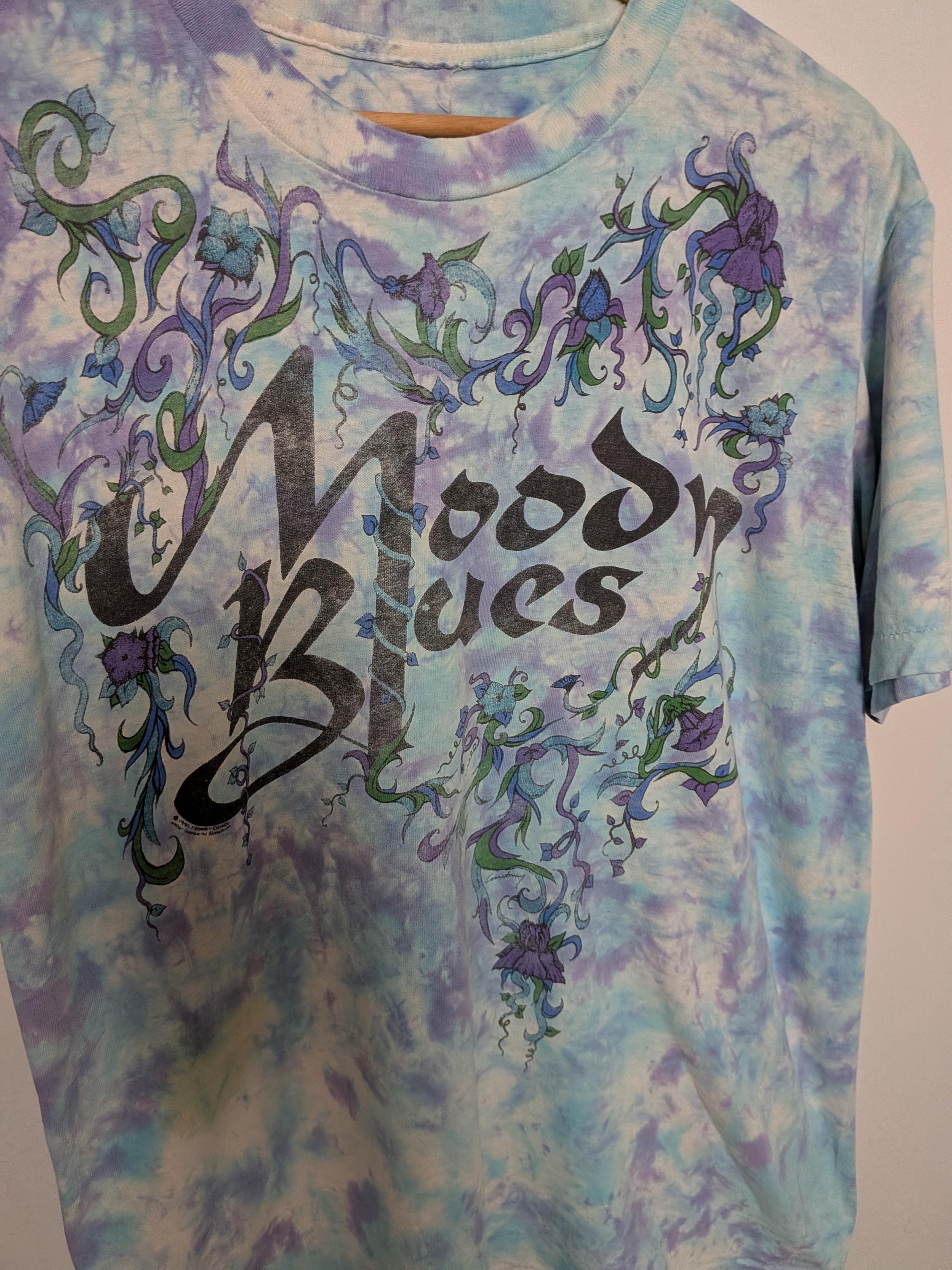 1990 Moody Blues Tye Dye Band T-shirt - Etsy