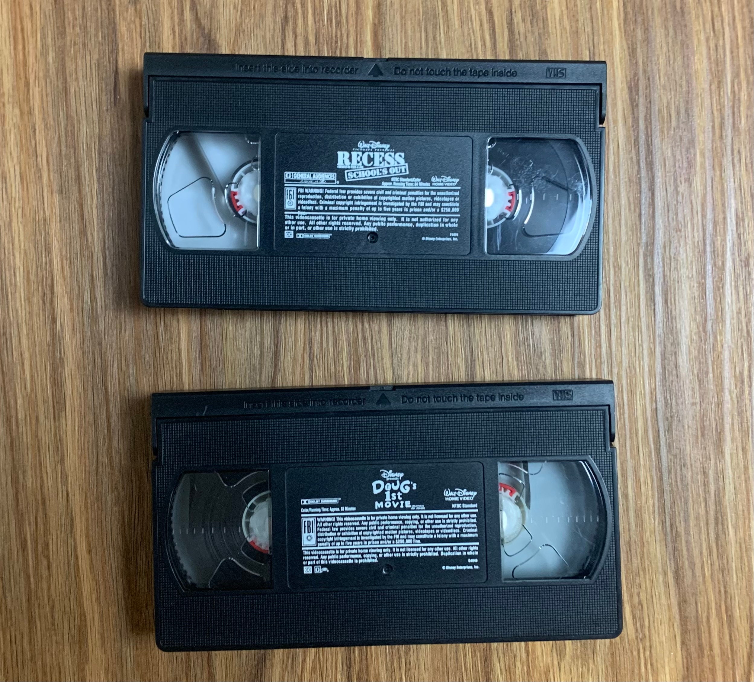 Vintage Disney's Recess/doug's First Movie VHS Set - Etsy